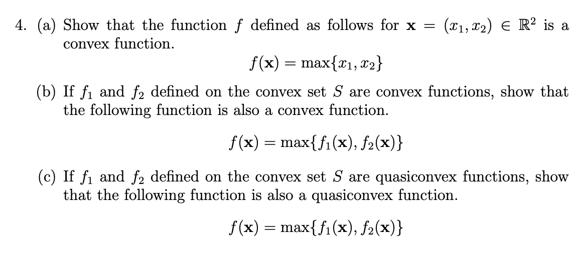 Solved (a) Show that the function f defined as follows for | Chegg.com