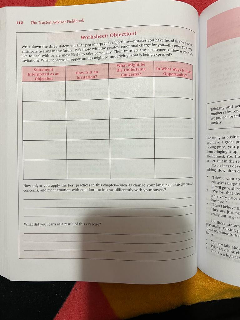 Worksheet: Objection! Write down the three statements | Chegg.com