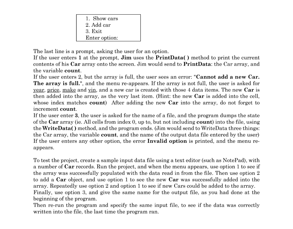 Solved Prerequisite topics: Attributes, setter/getter | Chegg.com