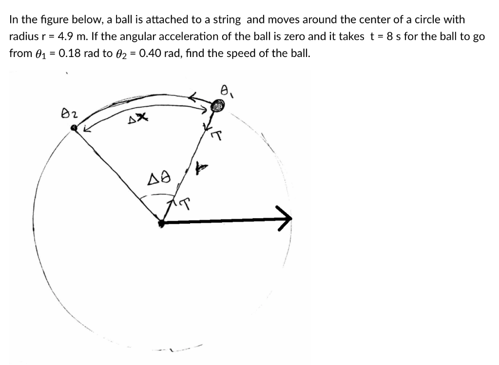 Solved In the figure below, a ball is attached to a string | Chegg.com