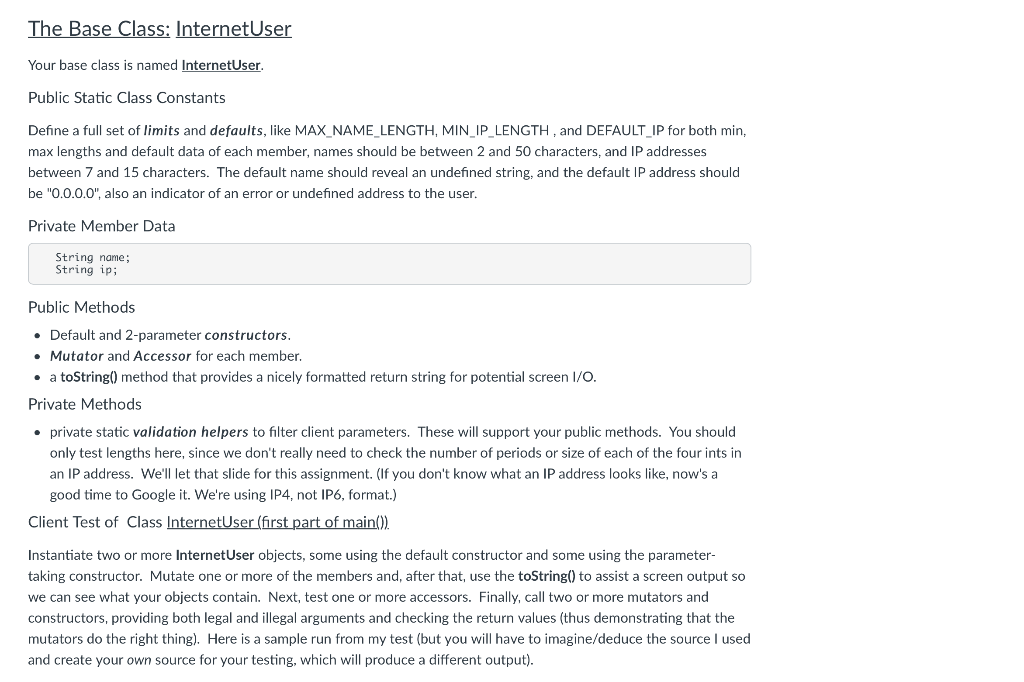 Solved OPTION A: InternetUser, Communicator and Two Helper | Chegg.com