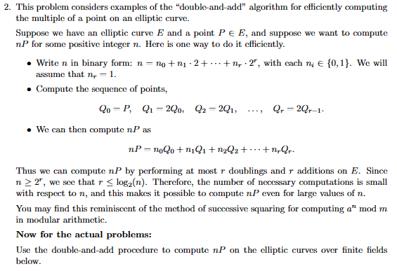 Solved 2. This problem considers examples of the | Chegg.com