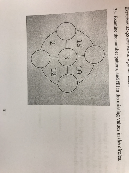 Solved Examine the number pattern, and fill in the missing | Chegg.com