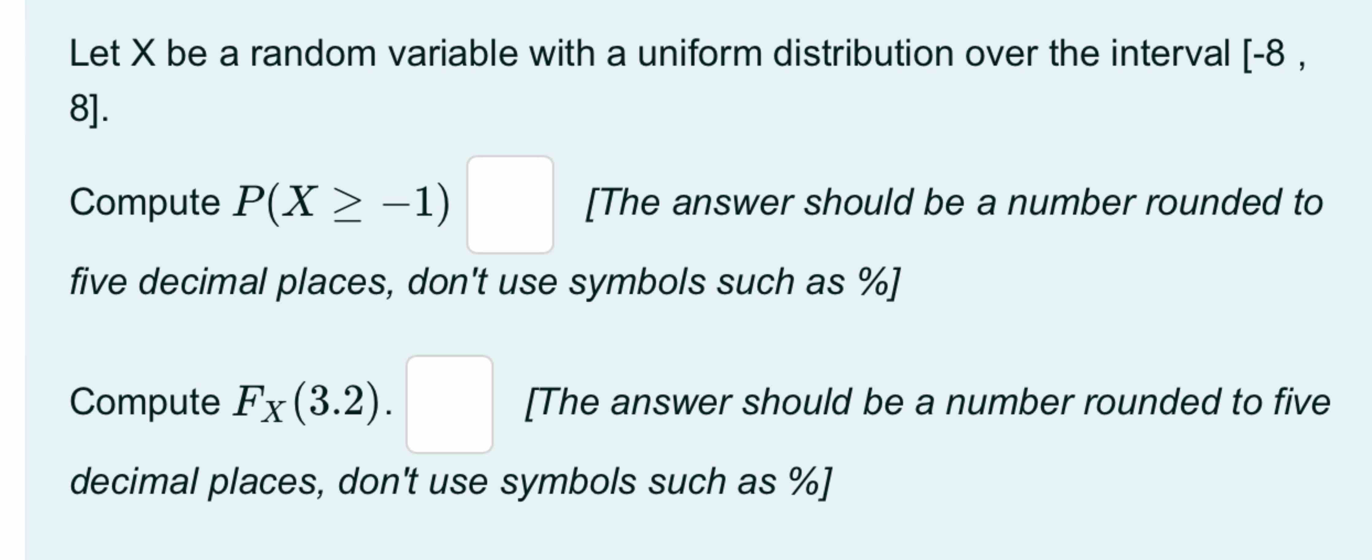 Solved Let x ﻿be a random variable with a uniform | Chegg.com