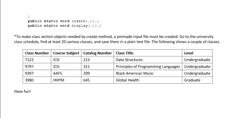 Solved B1. A Class Section: A class section consists of a | Chegg.com