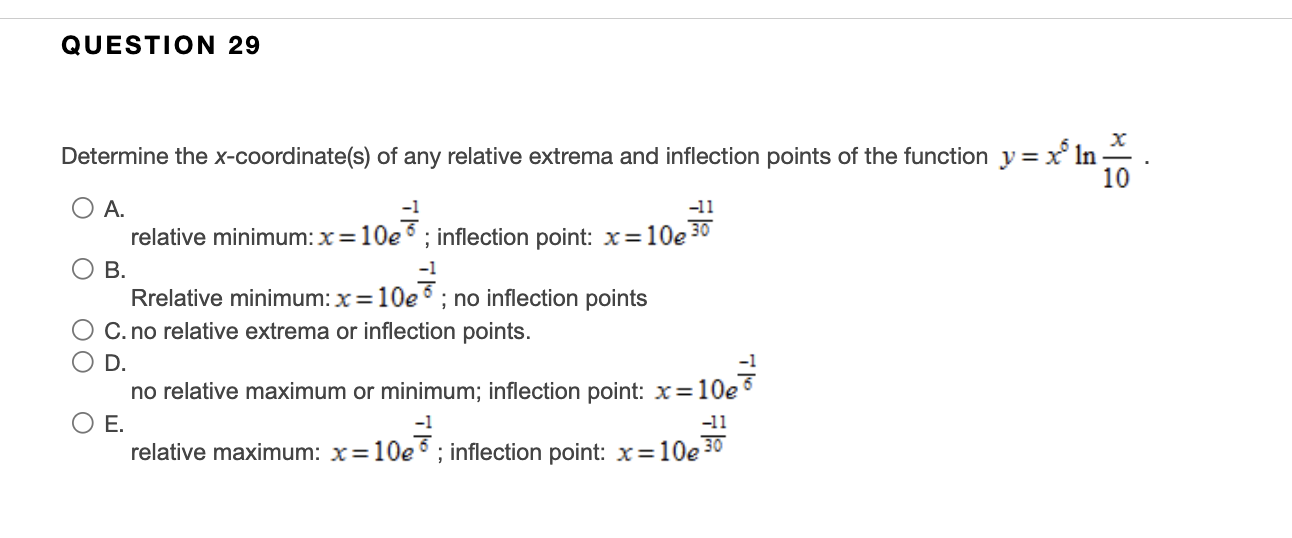Solved Determine the x-coordinate(s) of any relative extrema | Chegg.com