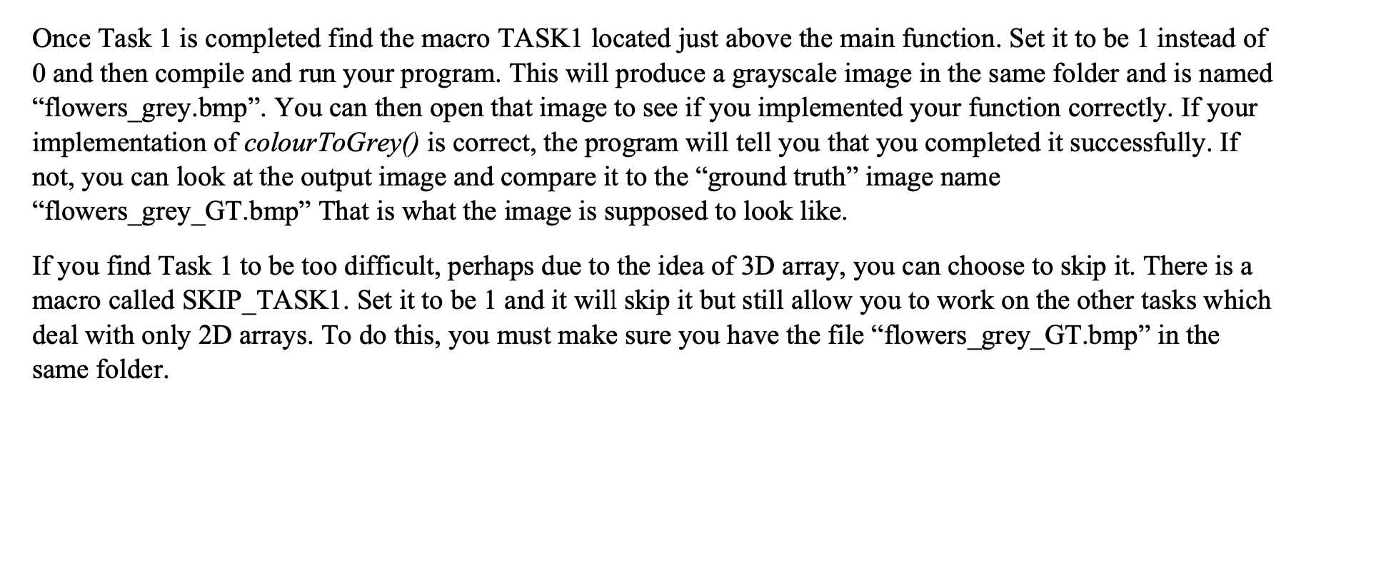Solved Task 1 - Grayscale image conversion (10 marks) The | Chegg.com