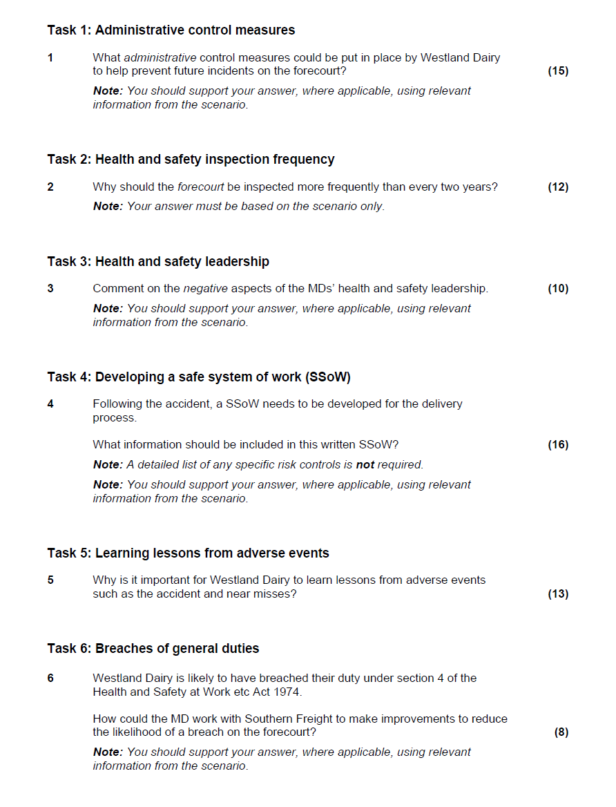 Solved Task 1: Administrative control measures1What | Chegg.com
