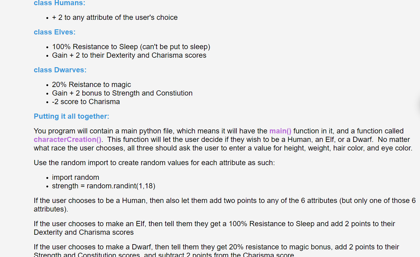 Solved Improved RPG In challenge 11 you will write a program | Chegg.com
