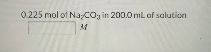 Solved 0.520 mol of BaCl2 in 100.0 mL of solution 0.225 | Chegg.com