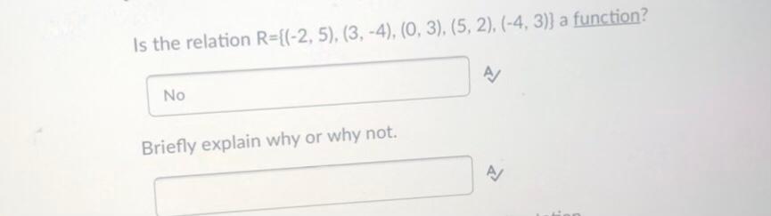 Solved Is the relation R={(-2,5), (3, 4), (0, 3), (5,2), | Chegg.com