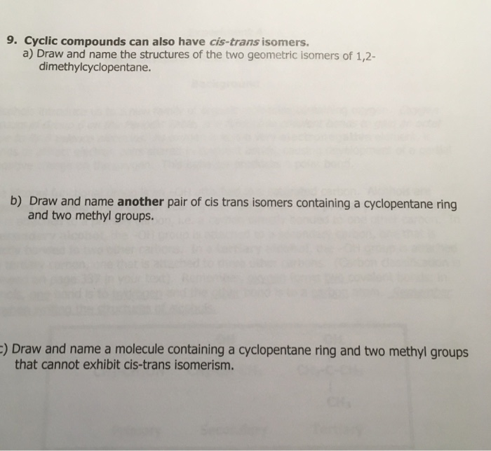 Solved 7. Write the condensed structural formulas and names | Chegg.com