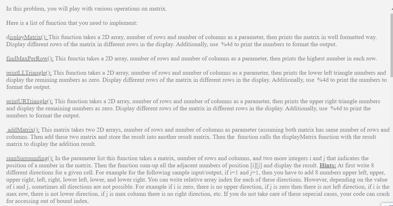In this problem, you will play with various | Chegg.com