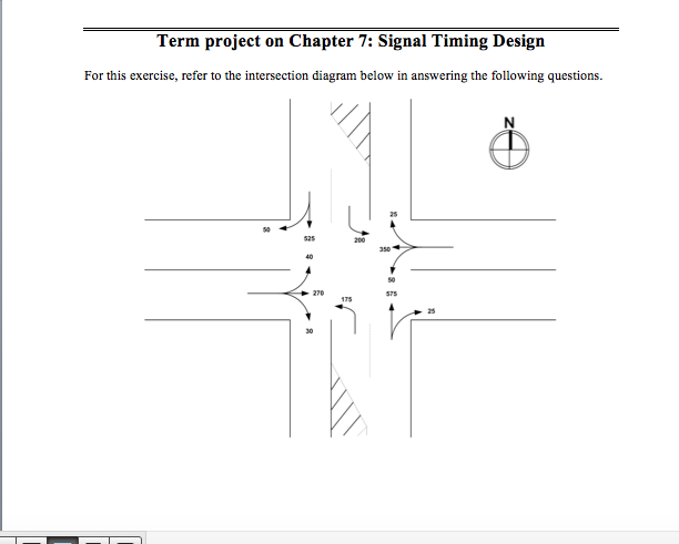 Solved Term project on Chapter 7: Signal Timing Design For | Chegg.com