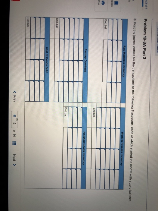 Solved Problem 19-3A Source documents, journal entries The | Chegg.com