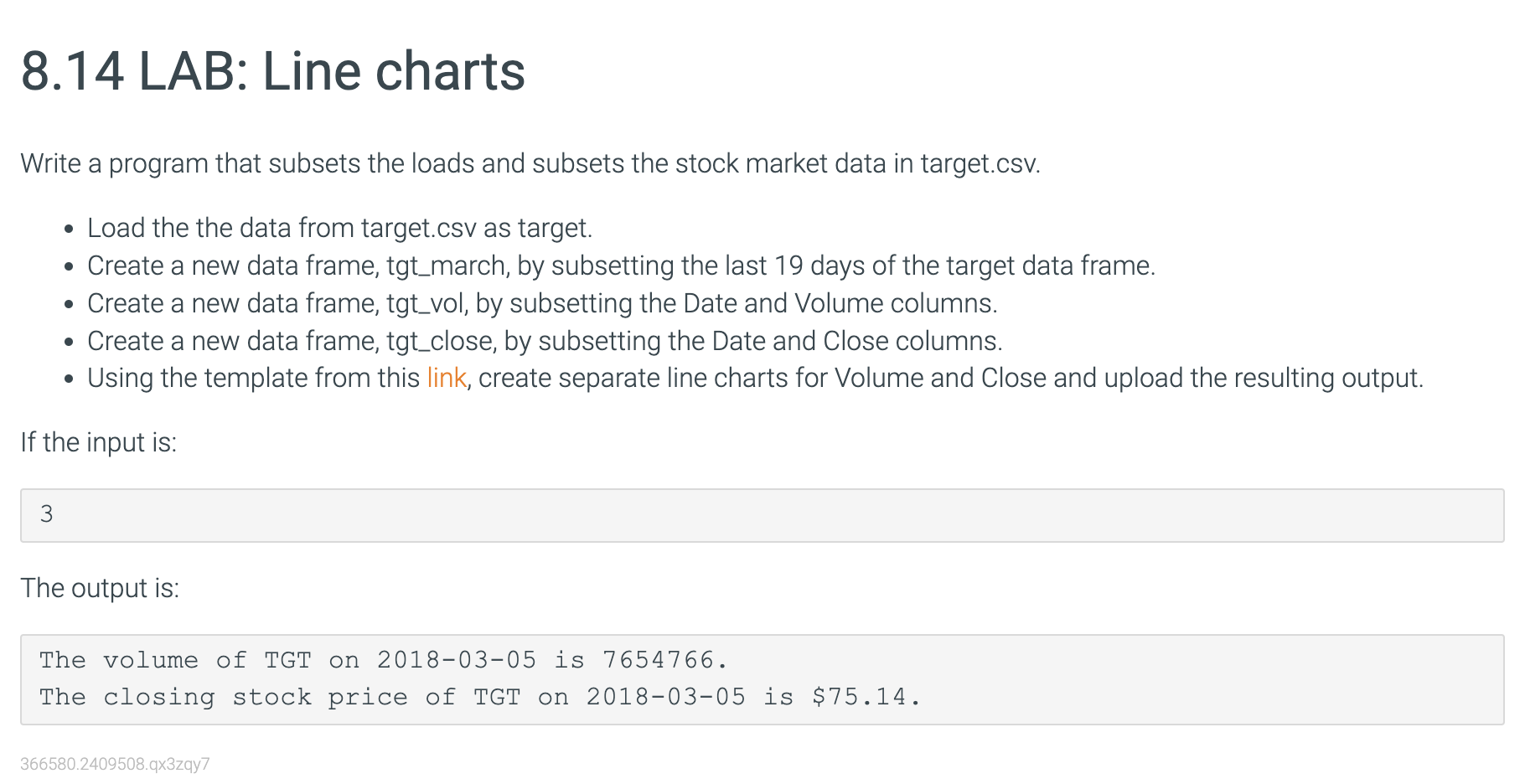 Solved 8.14 LAB: Line charts Write a program that subsets | Chegg.com