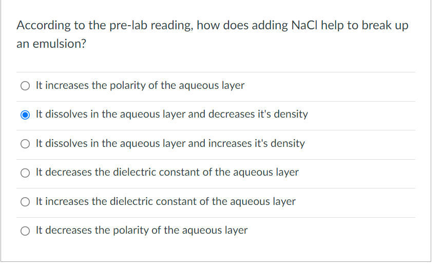 Solved According to the pre-lab reading, how does adding | Chegg.com