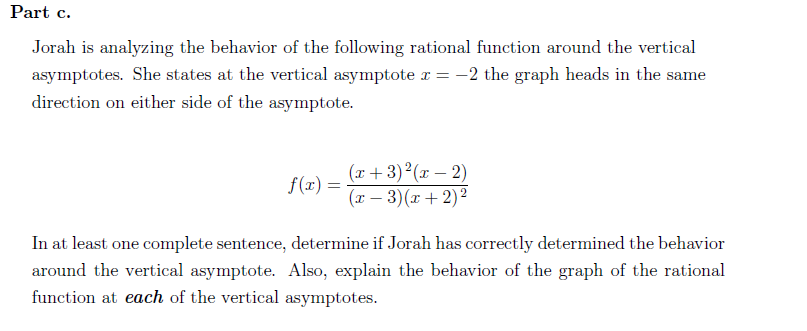 Solved Jorah is analyzing the behavior of the following | Chegg.com