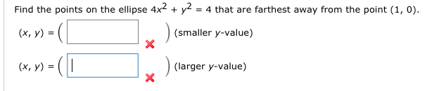Solved Find the points on the ellipse 4x2 + y2 = 4 that are | Chegg.com