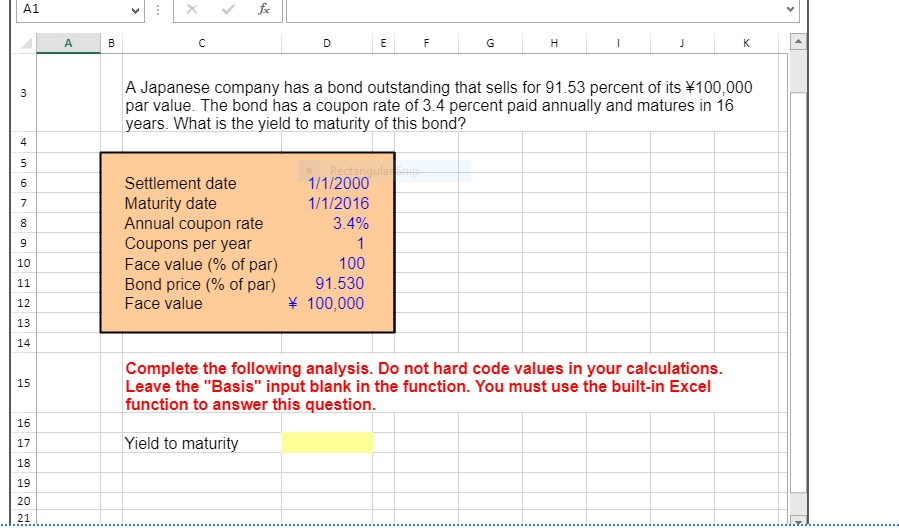 Solved A1 A Japanese company has a bond outstanding that | Chegg.com