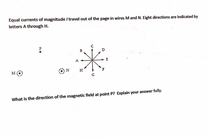 Solved Equal Currents Of Magnitude Travel Out Of The Page