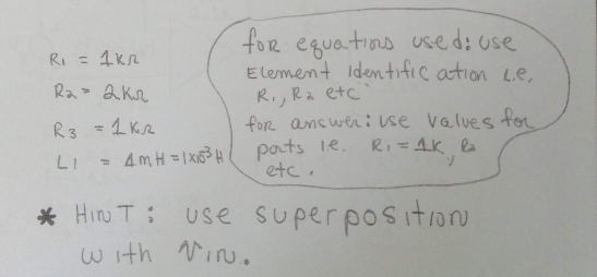 Solved Prob #3 (20 pts) For the following circuit find: AV | Chegg.com