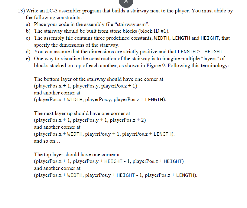 Solved Write An Lc 3 Assembler Program That Builds A