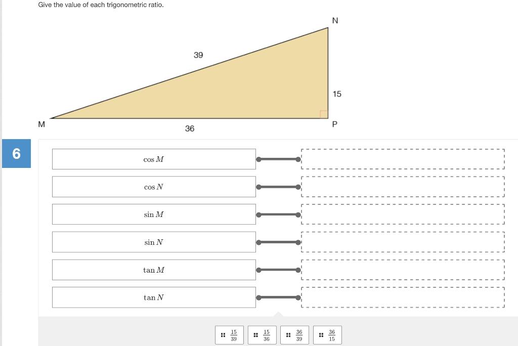 Solved Give the value of each trigonometric ratio. | Chegg.com