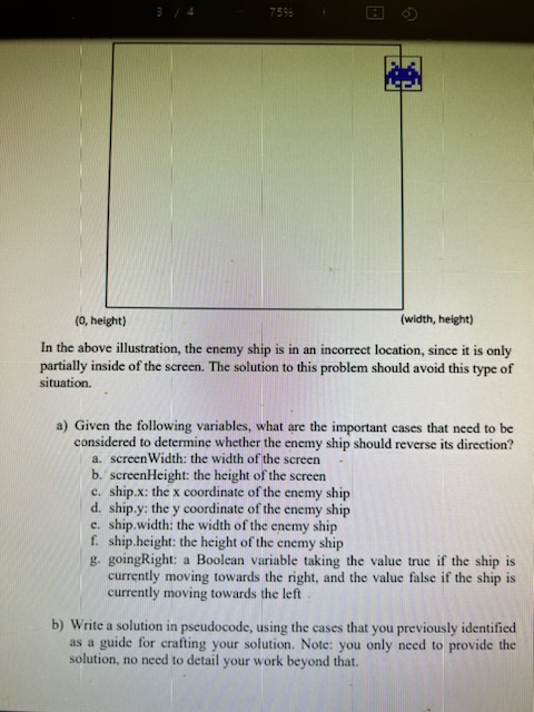 Solved Question 2 (3 points):Problem: We are creating a game | Chegg.com