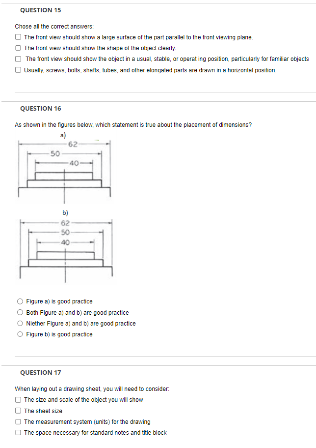 Solved QUESTION 15Chose all the correct answers:The front | Chegg.com