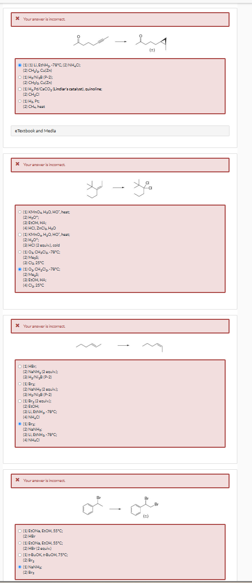 Solved which reactants get the starting materials to the | Chegg.com