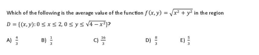 Solved Which of the following is the average value of the | Chegg.com