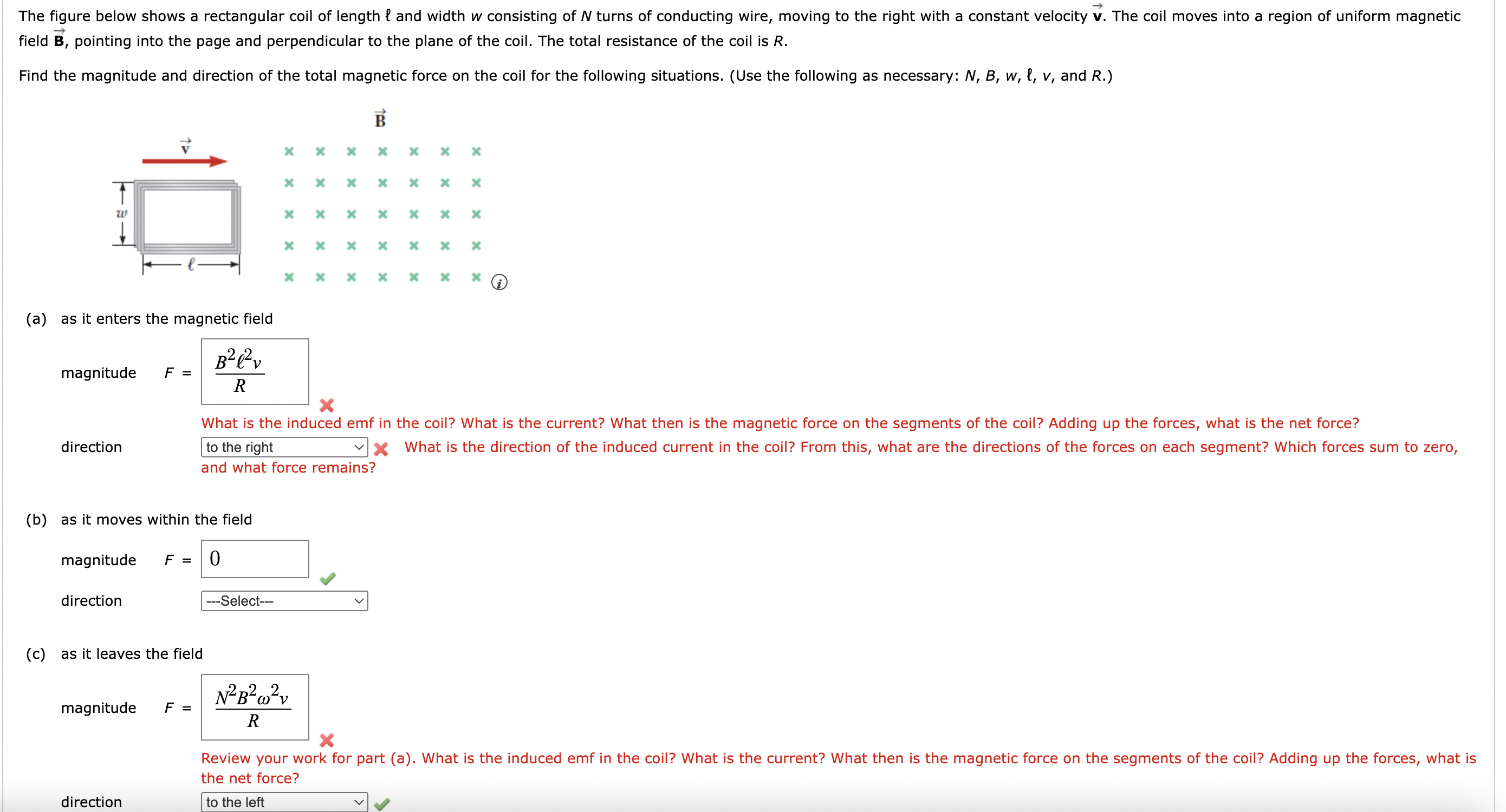 Solved field B, pointing into the page and perpendicular to | Chegg.com