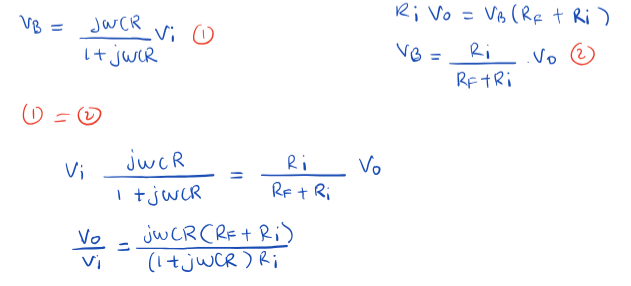 Solved Find the transfer function vo/vi. ideal model: | Chegg.com