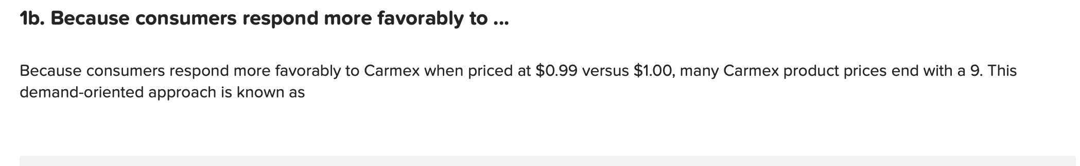 Solved 1b. Because consumers respond more favorably to | Chegg.com Solved 1b. Because consumers respond more favorably to | Chegg.com