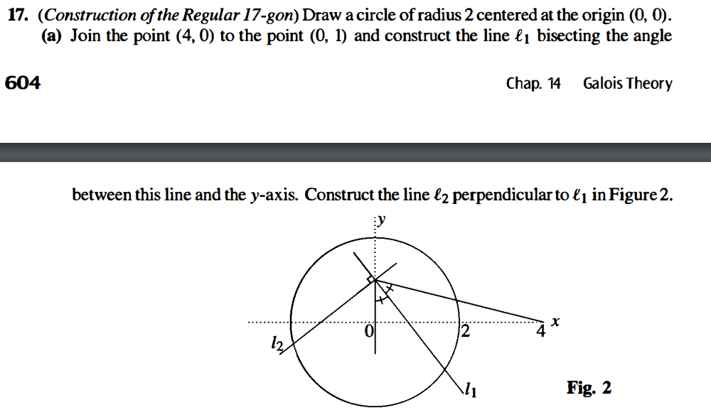 17 Construction Of The Regular 17 Gon Draw A