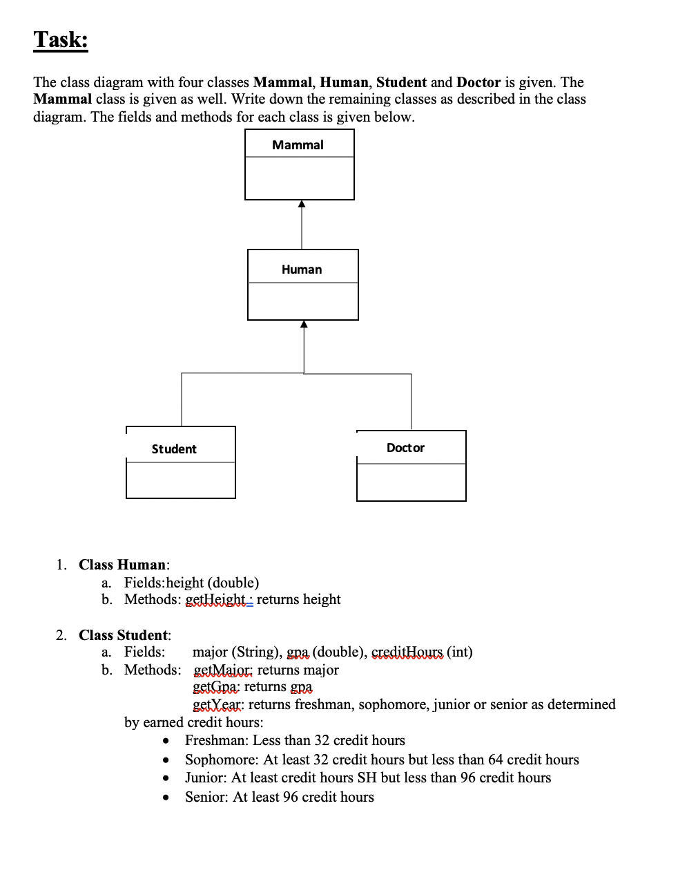 Solved Please comment the important lines in the .java file | Chegg.com