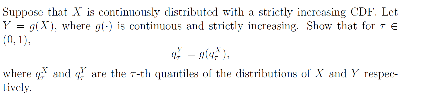 Solved Suppose that X is continuously distributed with a | Chegg.com