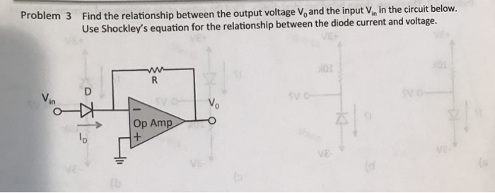 Solved Find the relationship between the output voltage V_0 | Chegg.com