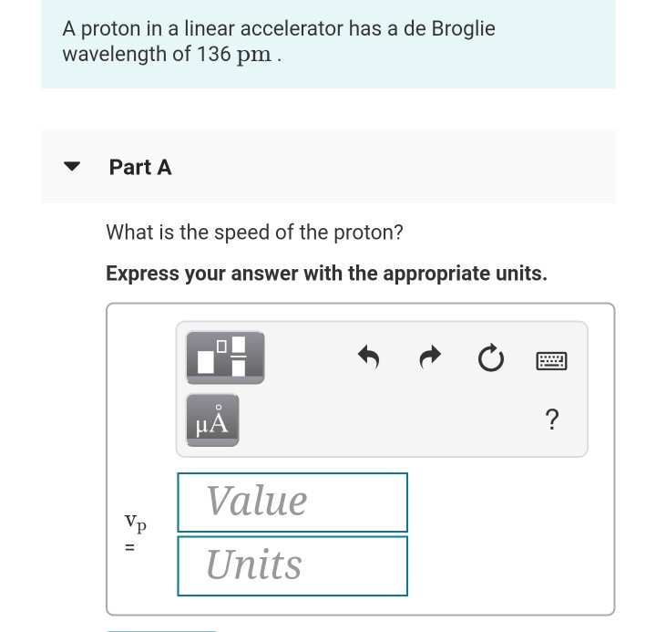 Solved A proton in a linear accelerator has a de Broglie | Chegg.com