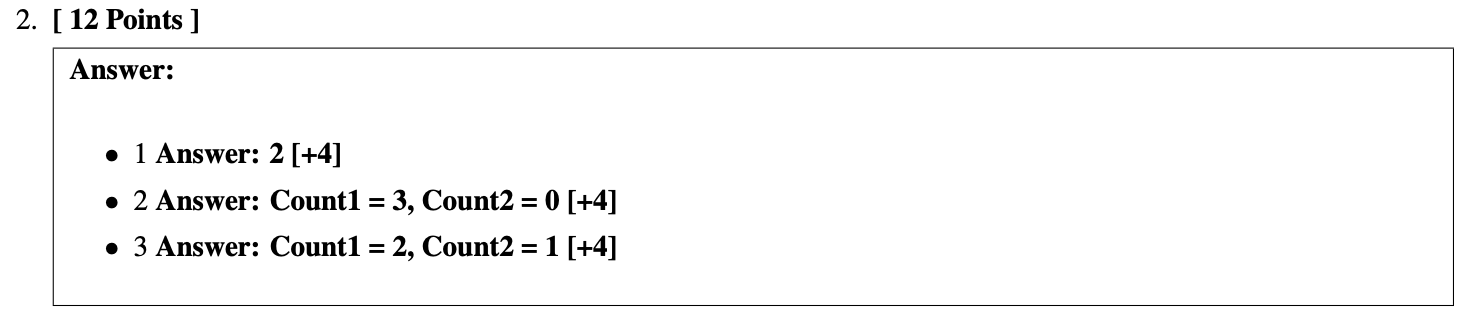 Solved 2. [ 12 Points ] Solve the following questions about | Chegg.com