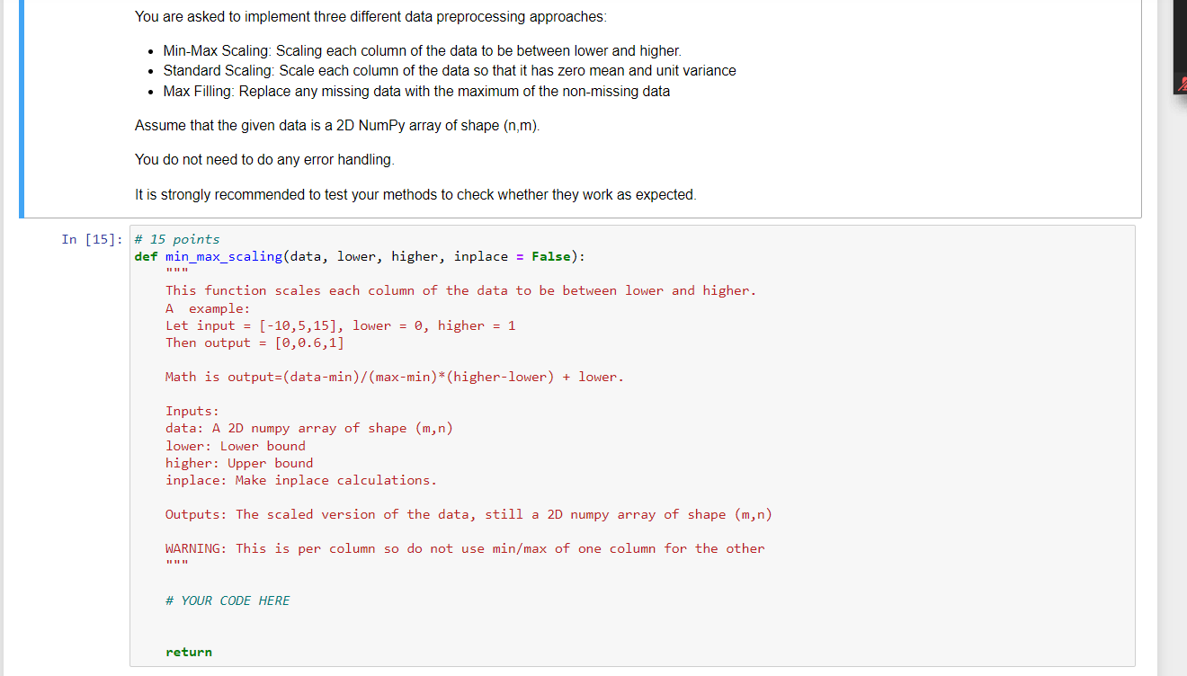 Solved You are asked to implement three different data | Chegg.com