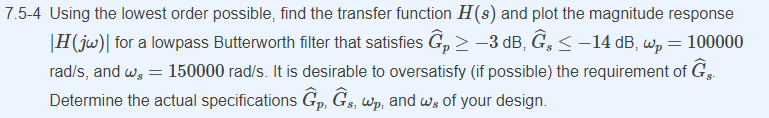 Solved 5-4 Using the lowest order possible, find the | Chegg.com