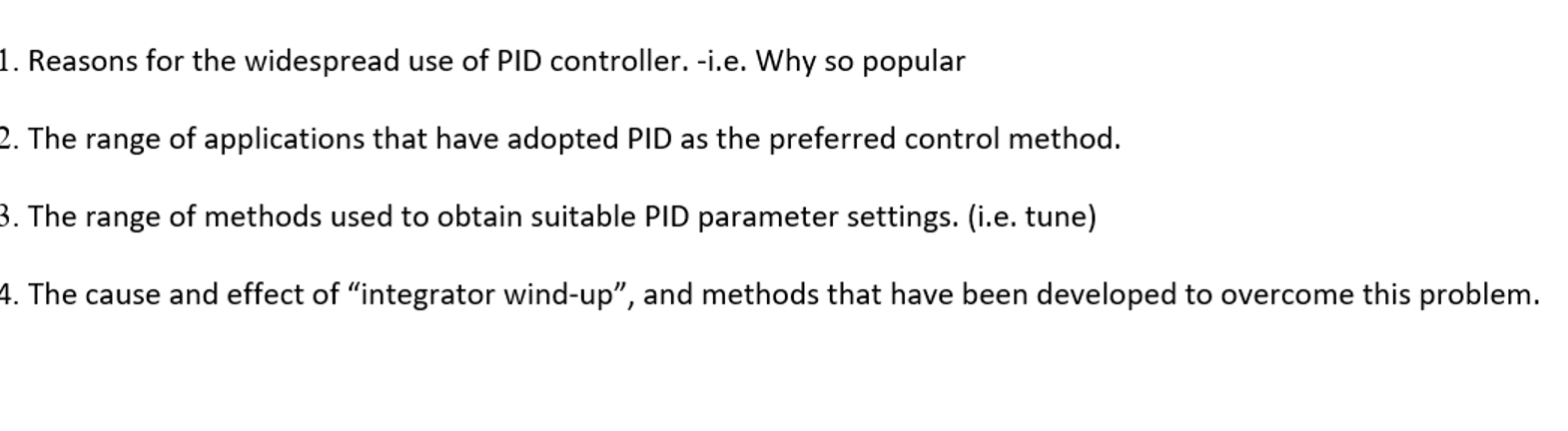 Solved Reasons for the widespread use of PID controller. | Chegg.com