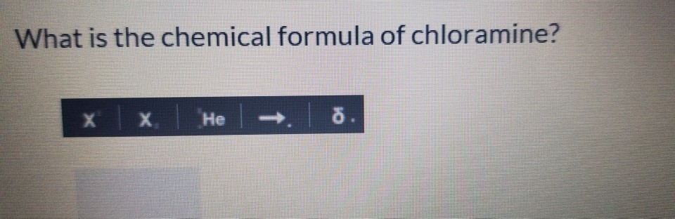 Solved A ball-and-stick representation of chloramine is | Chegg.com