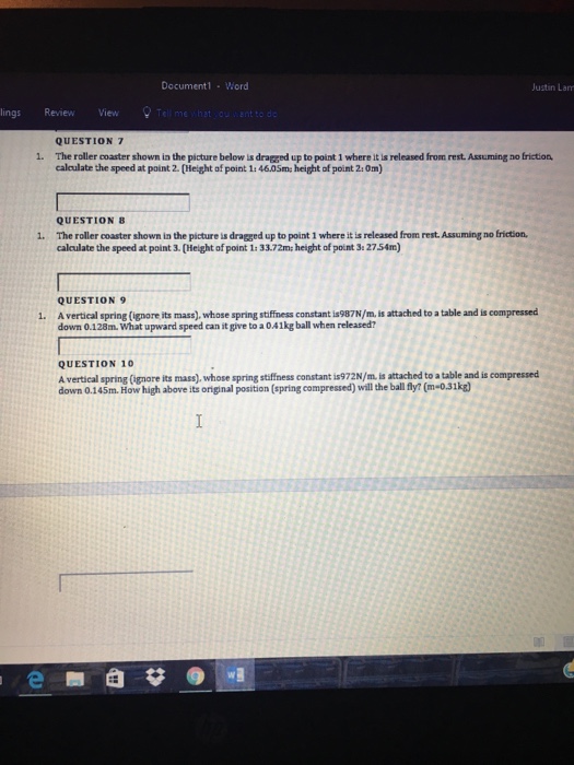 Solved The roller coaster shown in the picture below is | Chegg.com