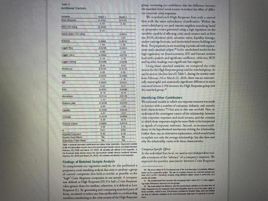 Corporate Resilience and Response to COVID-19 by Alex | Chegg.com