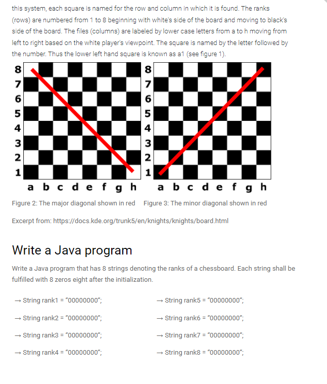 Solved The board layout: A chessboard consists of 64 equal | Chegg.com