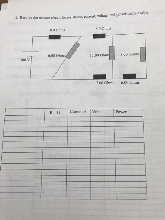 Solved 3. Resolve the resistor circuit for resistance, | Chegg.com