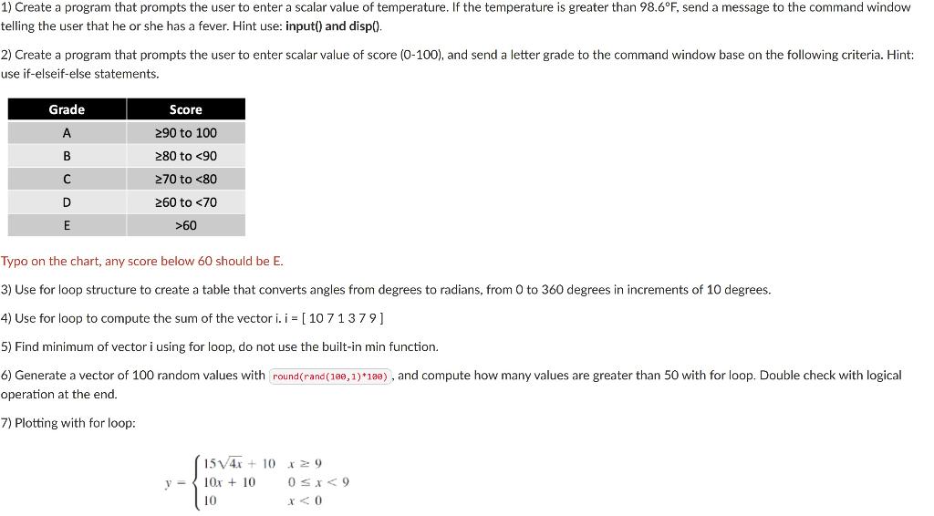 Solved 1) Create a program that prompts the user to enter a | Chegg.com